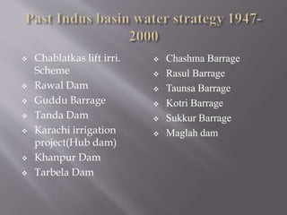 pakistan indus basin irrigation system | PPT