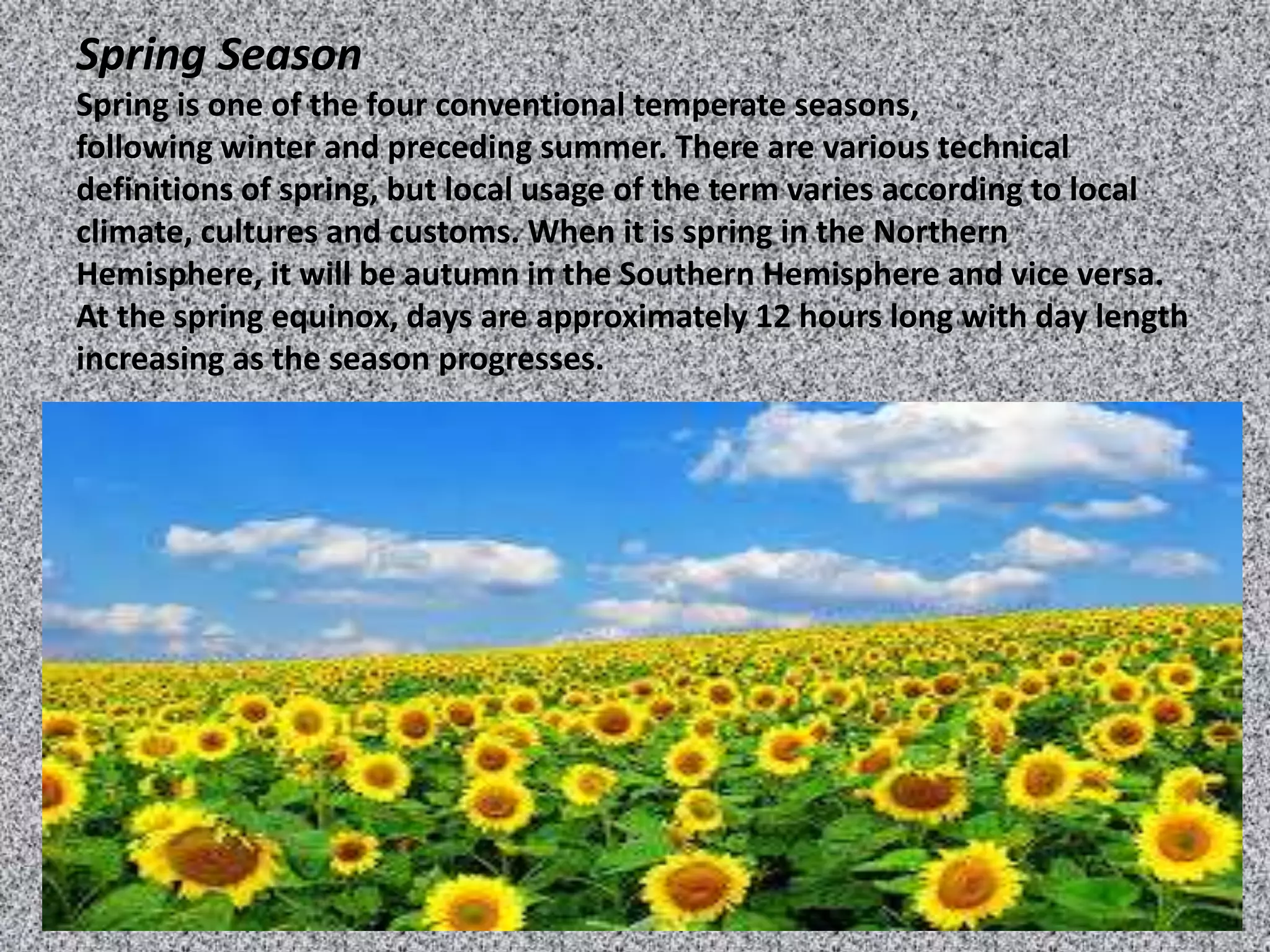 Changes in seasons | PPTX