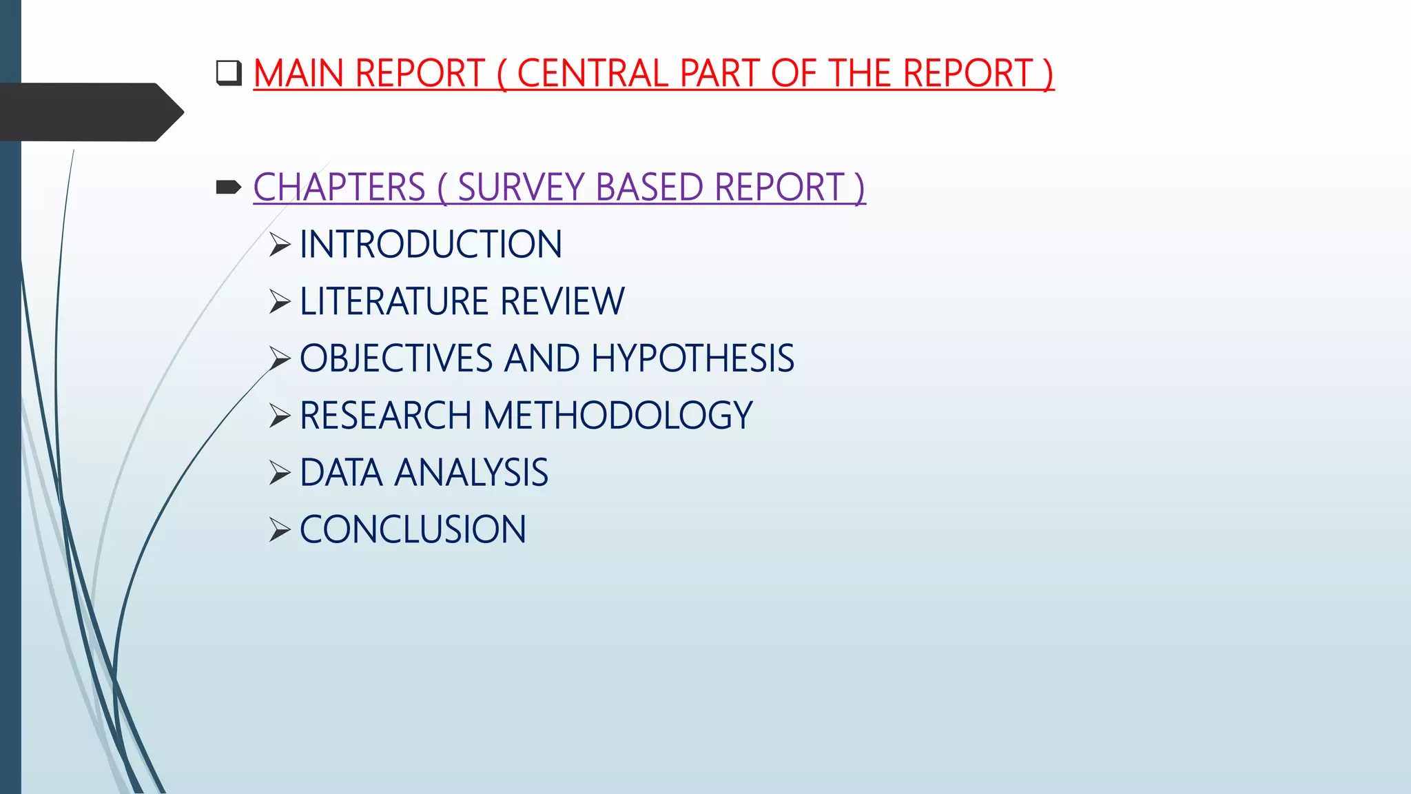 structure of research report | PPTX