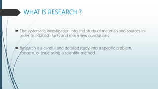 structure of research report | PPTX