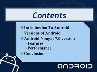 Android Nougat 7.0 | PPTX