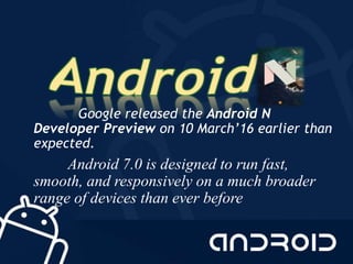 Android Nougat 7.0 | PPTX