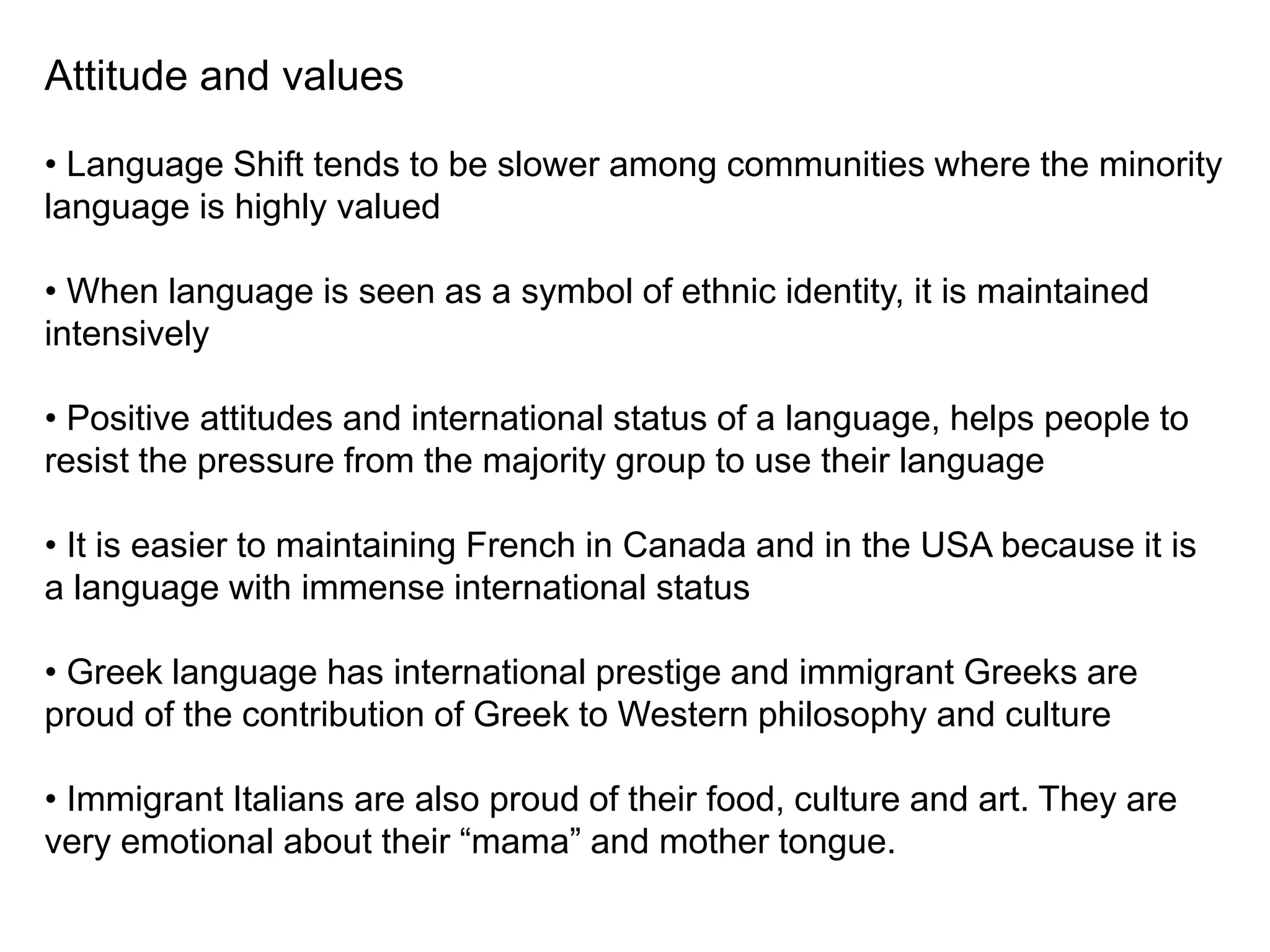 Language Shift and Language Maintenance | PPTX