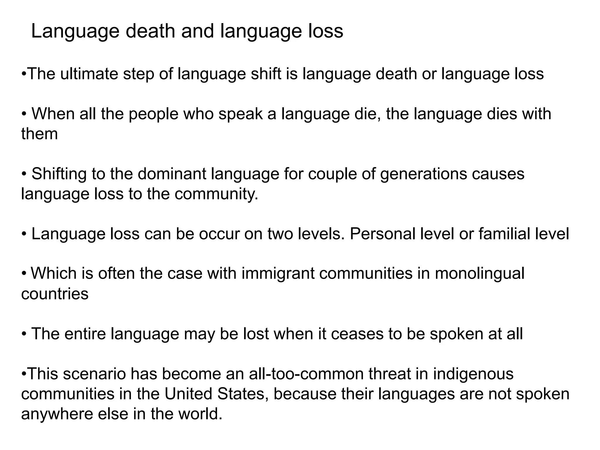 Language Shift and Language Maintenance | PPTX