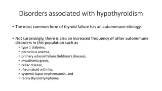 2012 Clinical Practice guidelines for hypothyroidism in adults ...