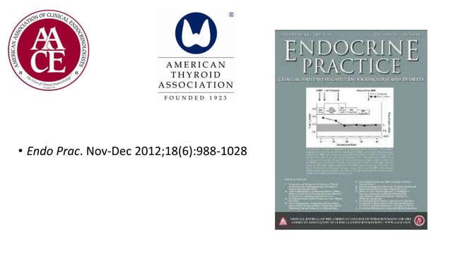 2012 Clinical Practice guidelines for hypothyroidism in adults ...