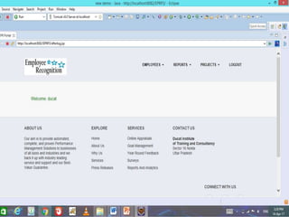 Presentation on Employee Recognition System | PPTX
