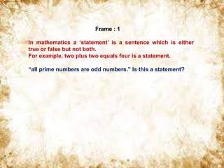 Linear Programming - Mathematical Reasoning | PPTX
