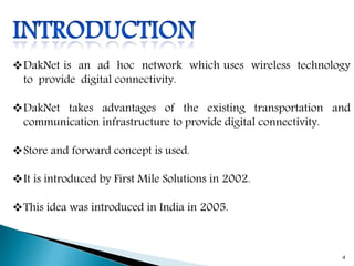 Daknet ppt ( prepared by me for seminar in my college ) | PPTX