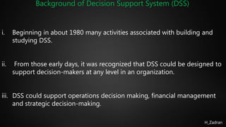 Decision support system and mat lab code | PPT