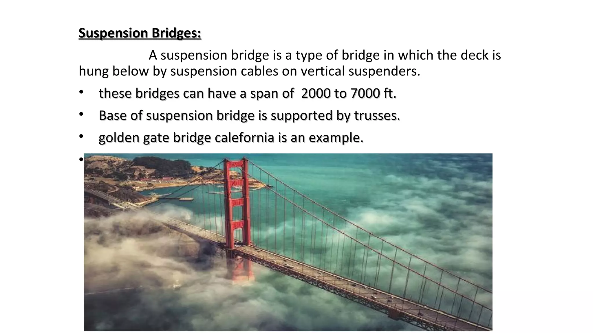 Presentation on bridges | ODP