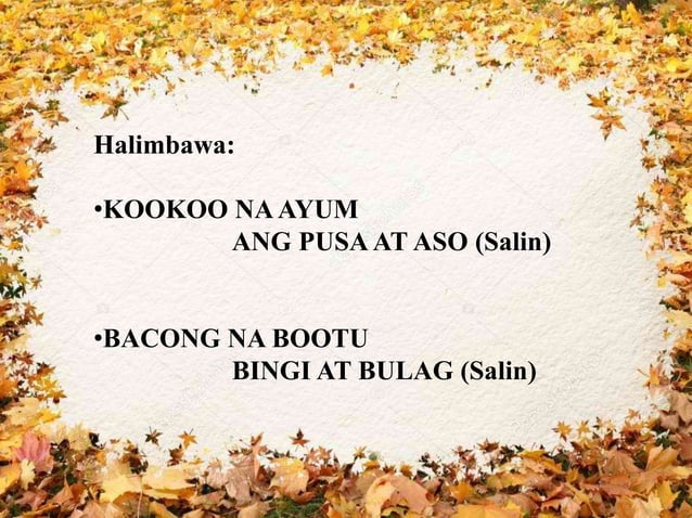 Maikling Tugmang Ganap Na Tula | PPTX