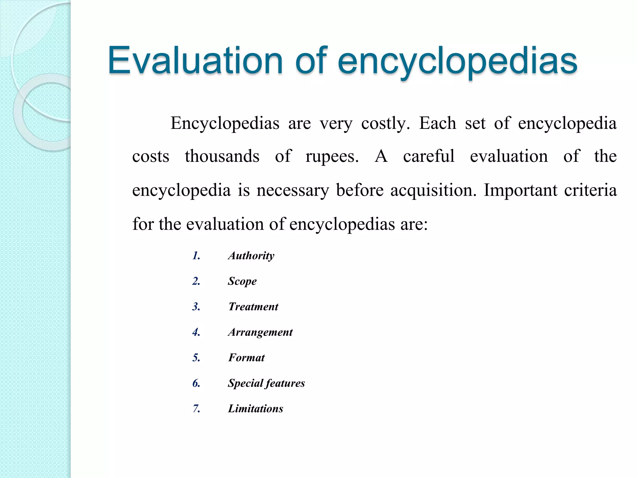 Encyclopedias | PPTX