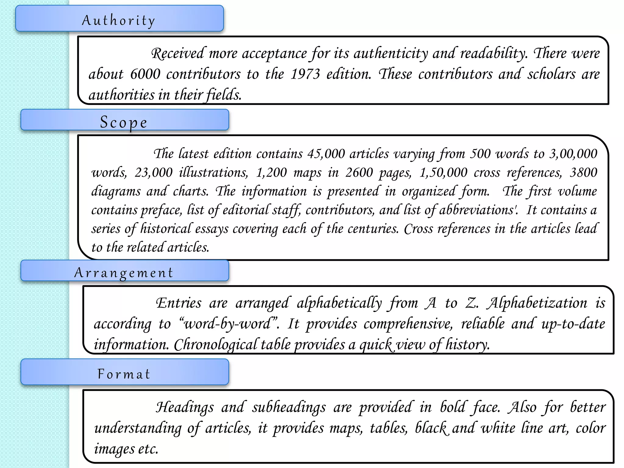 Encyclopedias | PPTX