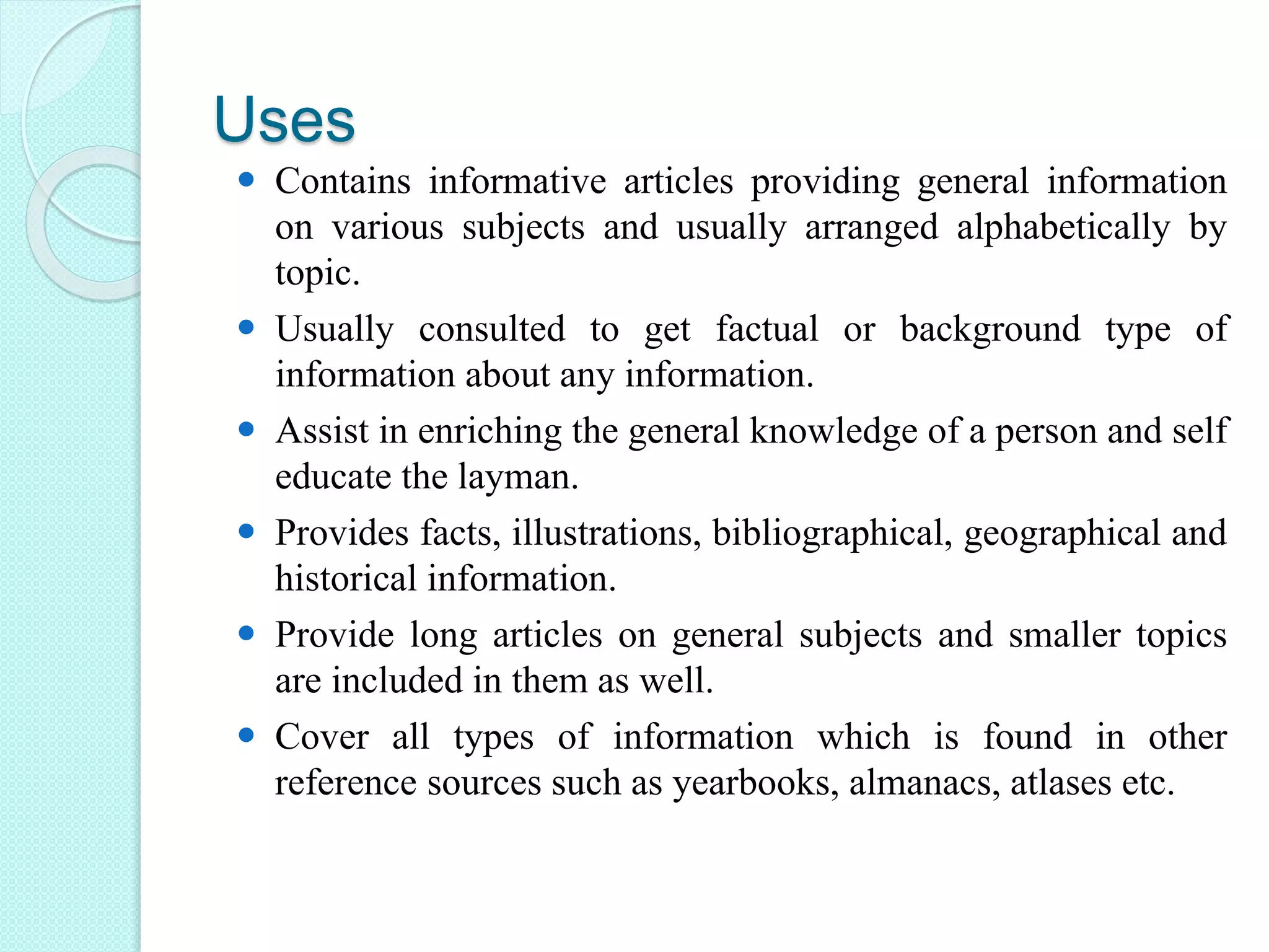 Encyclopedias | PPTX