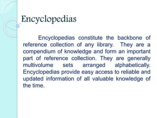 Encyclopedias | PPTX
