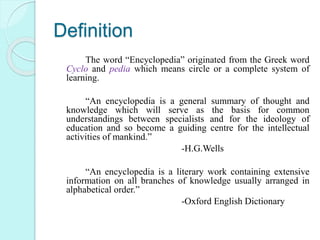 Encyclopedias | PPTX | Internet for Beginners | Internet