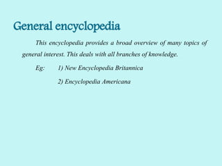 Encyclopedias | PPTX