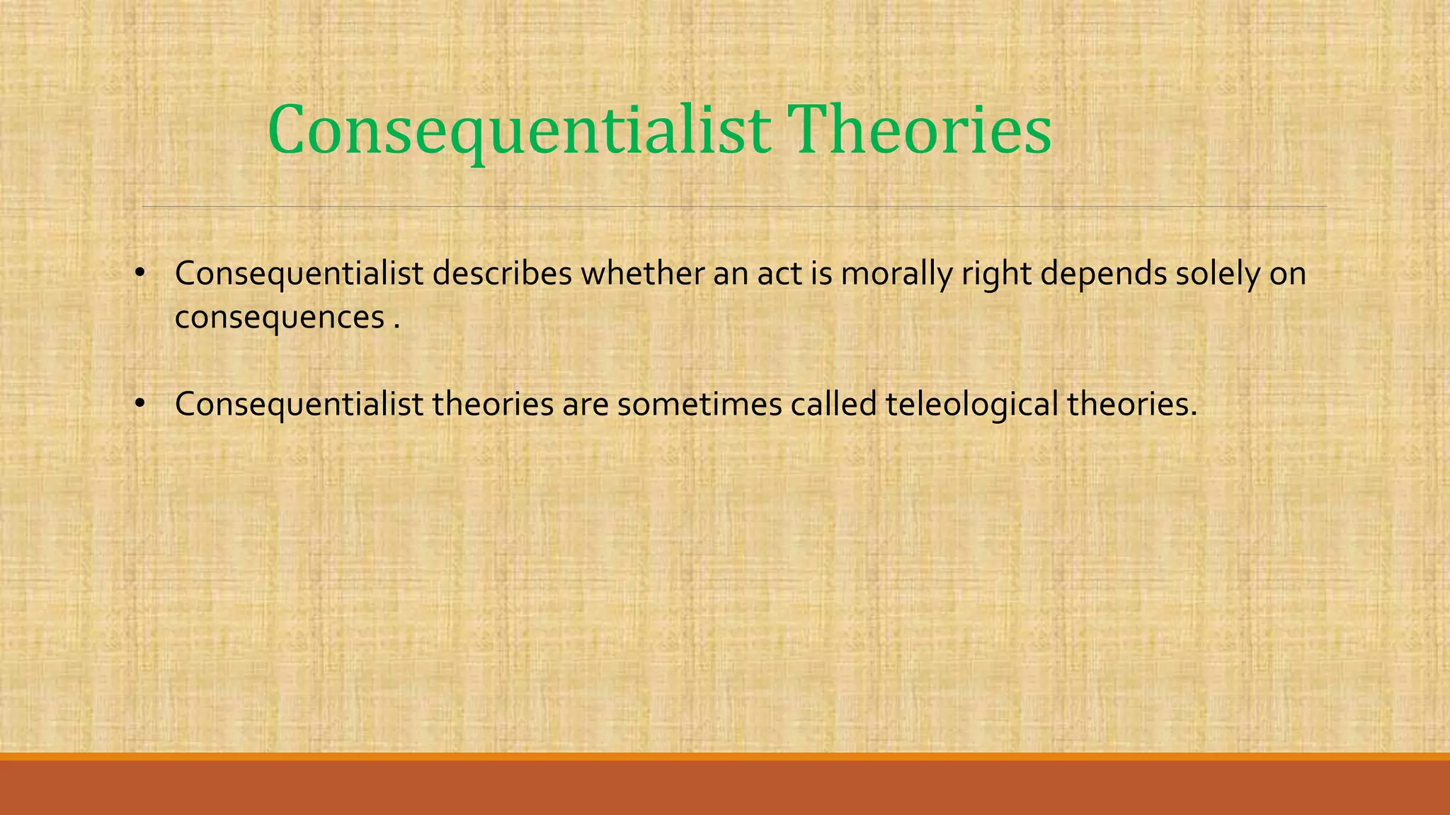 Theories of right action | PPTX