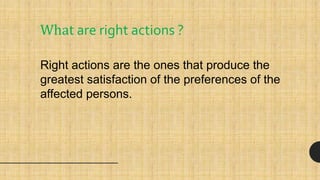 Theories of right action | PPTX