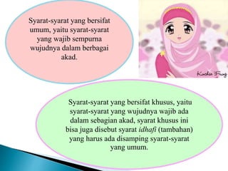 perikatan dan perjanjian (al-akad) | PPTX