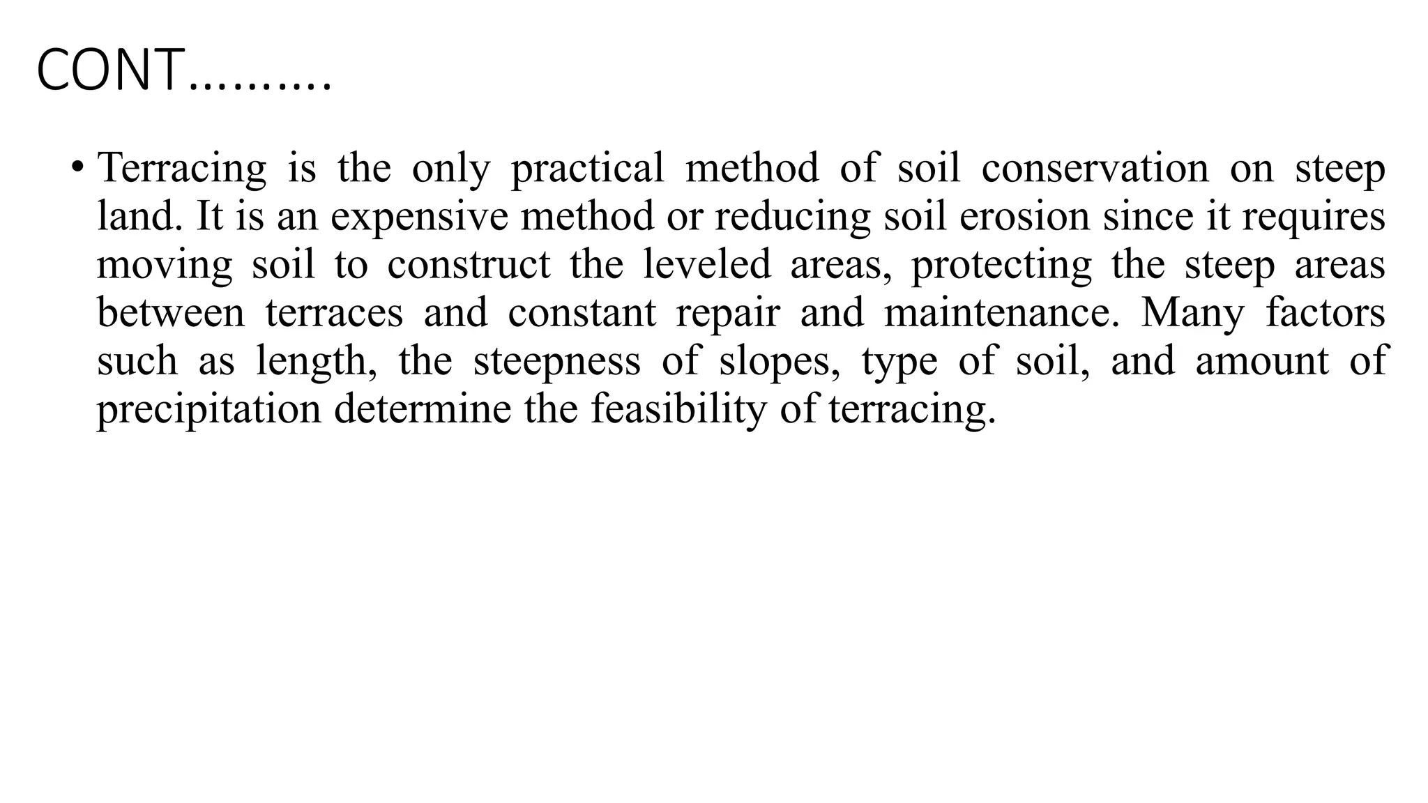Mechanical practices of soil conservation | PPTX