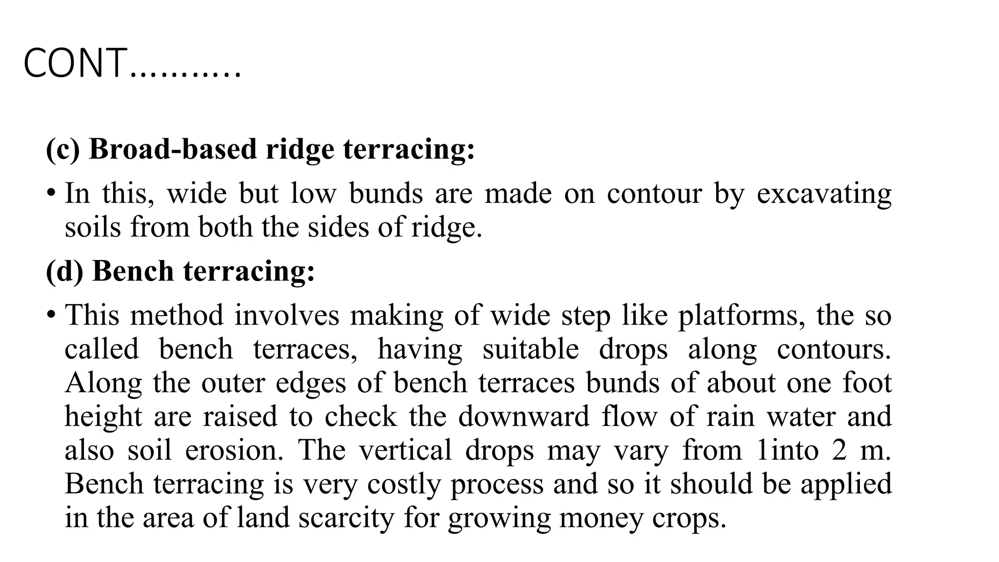 Mechanical practices of soil conservation | PPTX