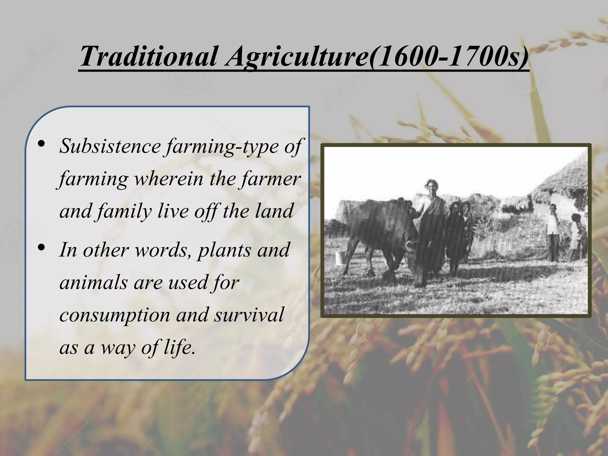 Traditional and Modern Agriculture | PPTX