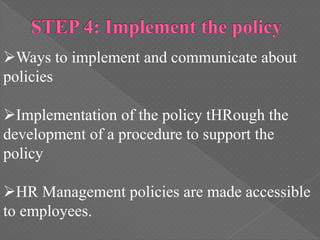 HR policies | PPTX | Human Resources | Business