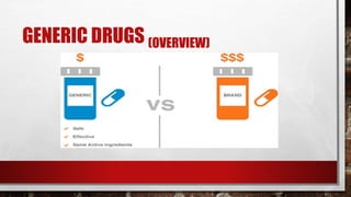 Biosimilars and generics | PPTX