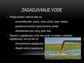 zagadjenje i zastita vode-pollution water | PPTX