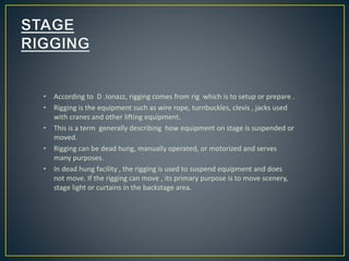 STAGE RIGGING | PPTX