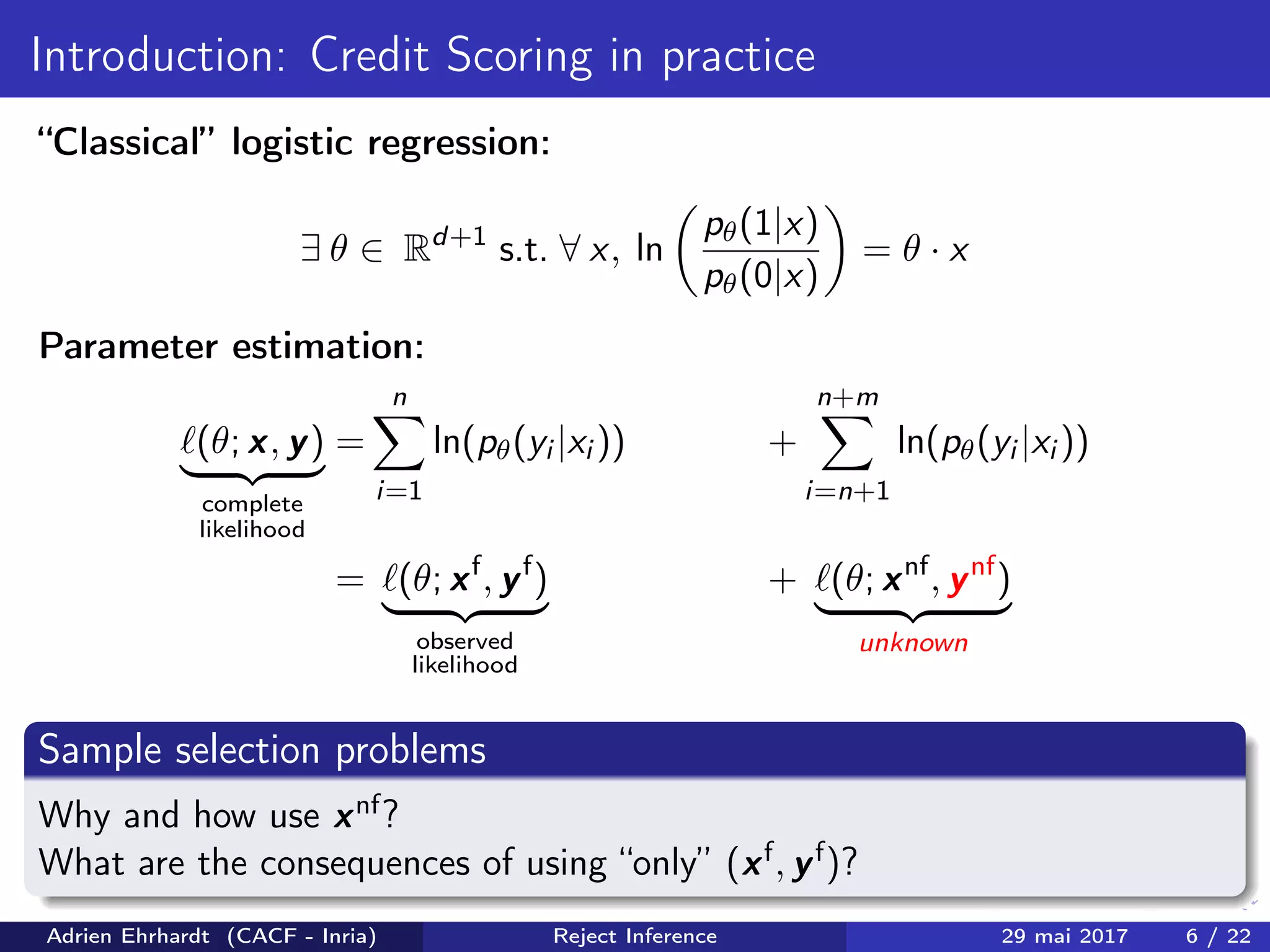Reject Inference in Credit Scoring | PDF