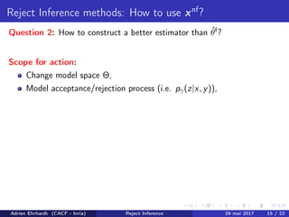 Reject Inference in Credit Scoring | PPT