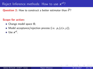 Reject Inference in Credit Scoring | PPT