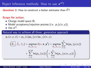 Reject Inference in Credit Scoring | PPT