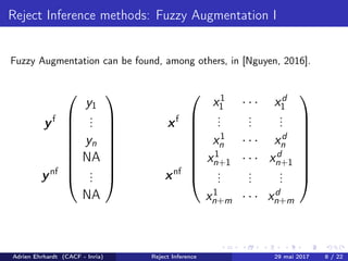 Reject Inference in Credit Scoring | PPT
