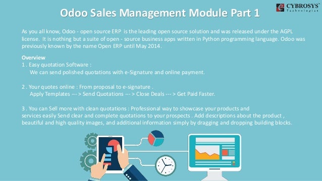 Odoo Sales Management Module Part 1