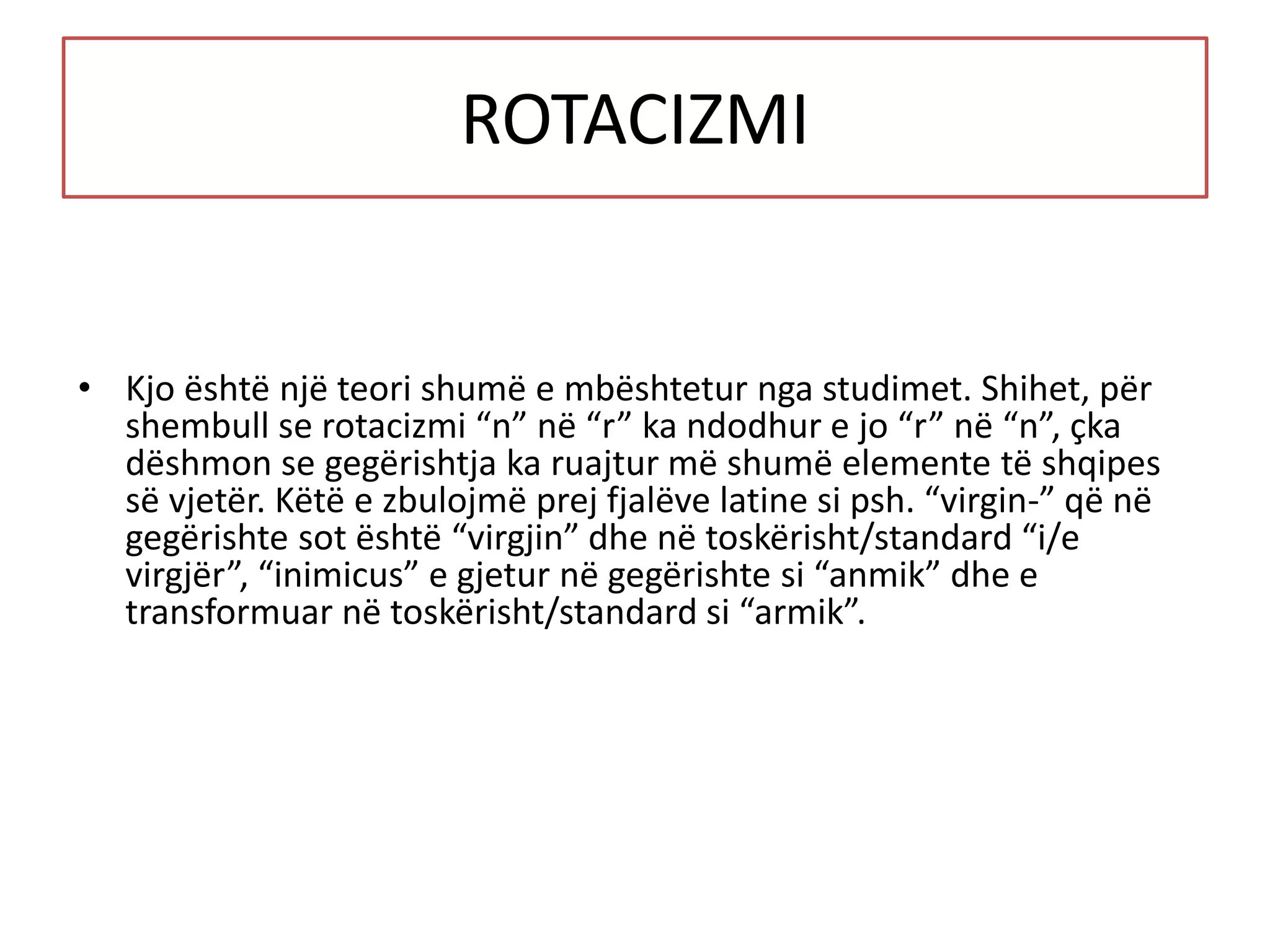 Dialektet e gjuhes shqipe dhe rendesia e tyre | PPTX