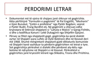Dialektet e gjuhes shqipe dhe rendesia e tyre | PPTX