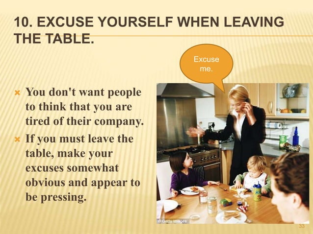 table manners | PPTX