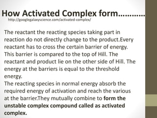 Activated Complex | Google Science | PPTX