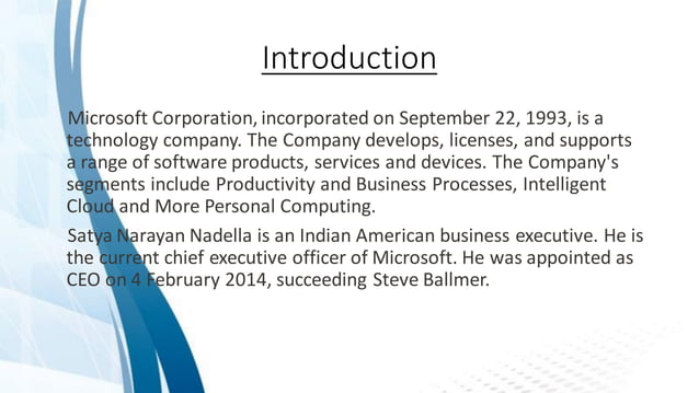 Case Study of Microsoft ! | PPT