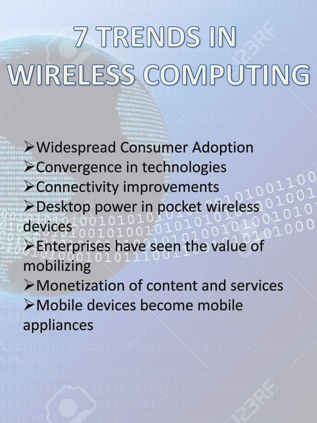 wireless trends | PPTX | Computer Networking | Computing