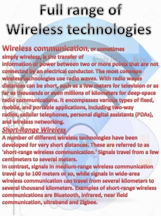 wireless trends | PPTX | Computer Networking | Computing