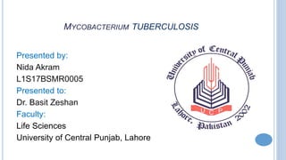 Mycobacterium tuberculosis | PPTX