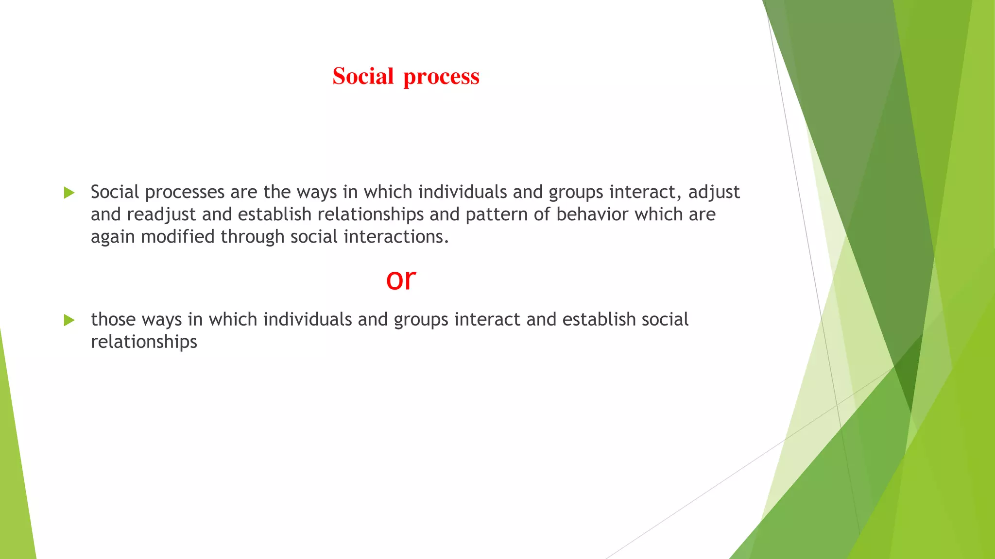 Social Interaction and social process | PPT