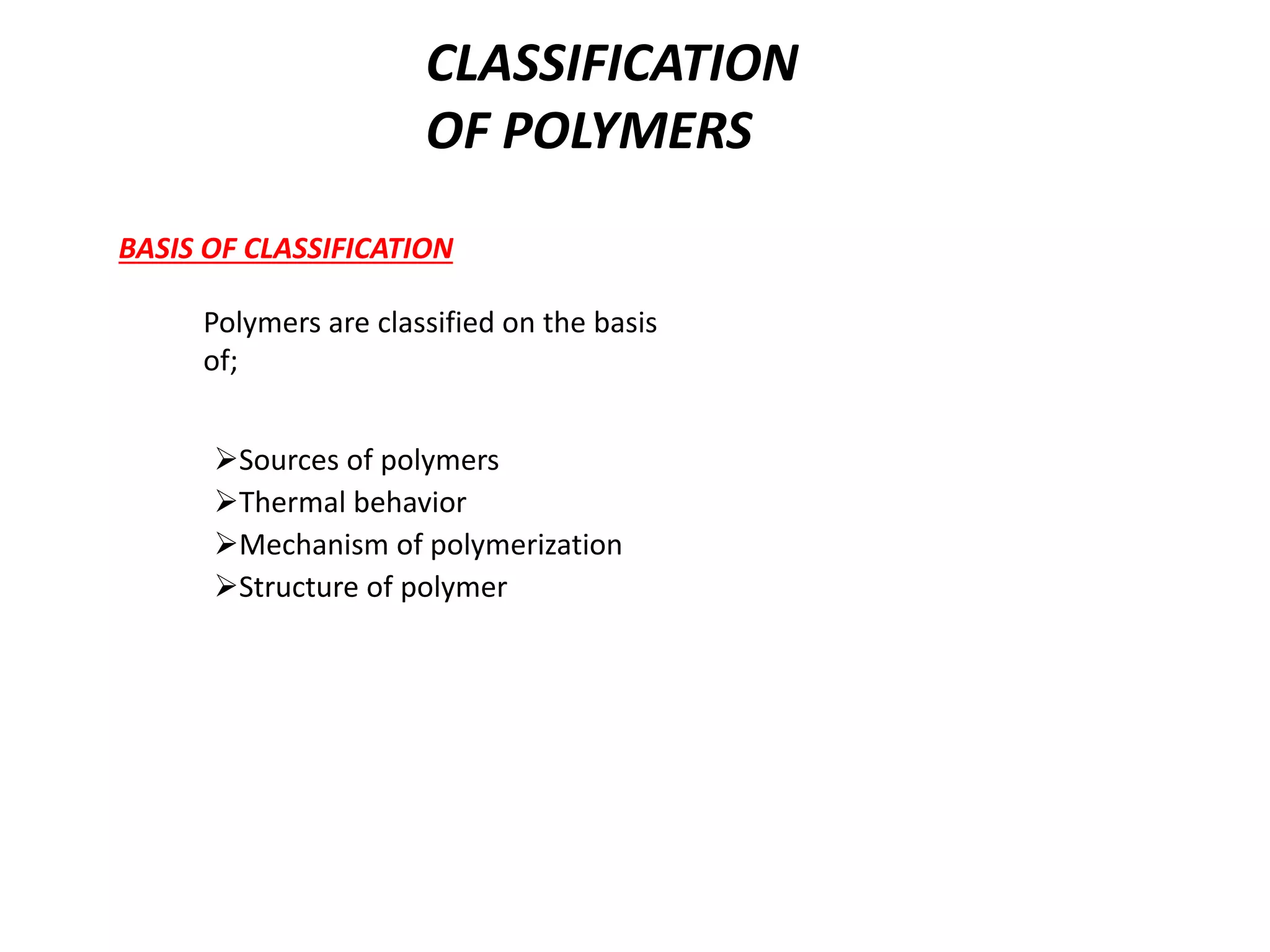 polymers and polymerization. | PPTX
