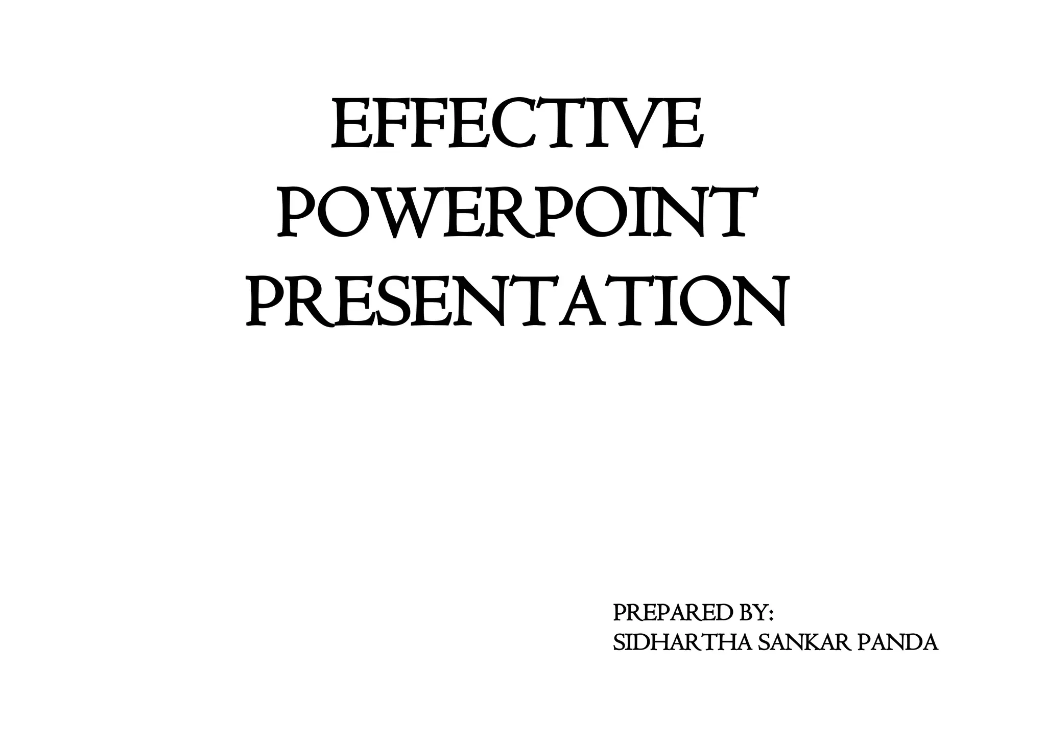 Effective powerpoint presentation | PDF
