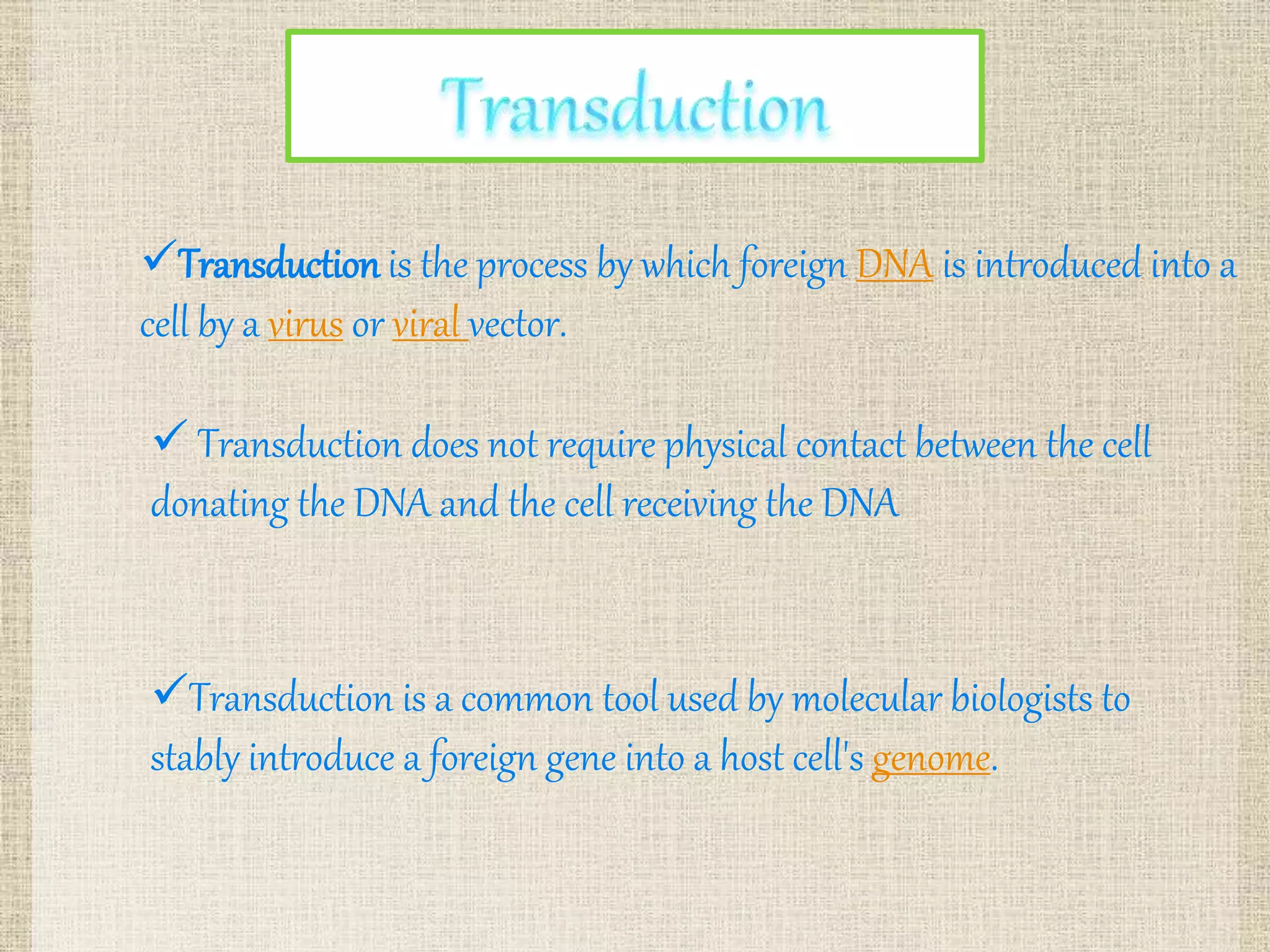 TRANSDUCTION | PPTX